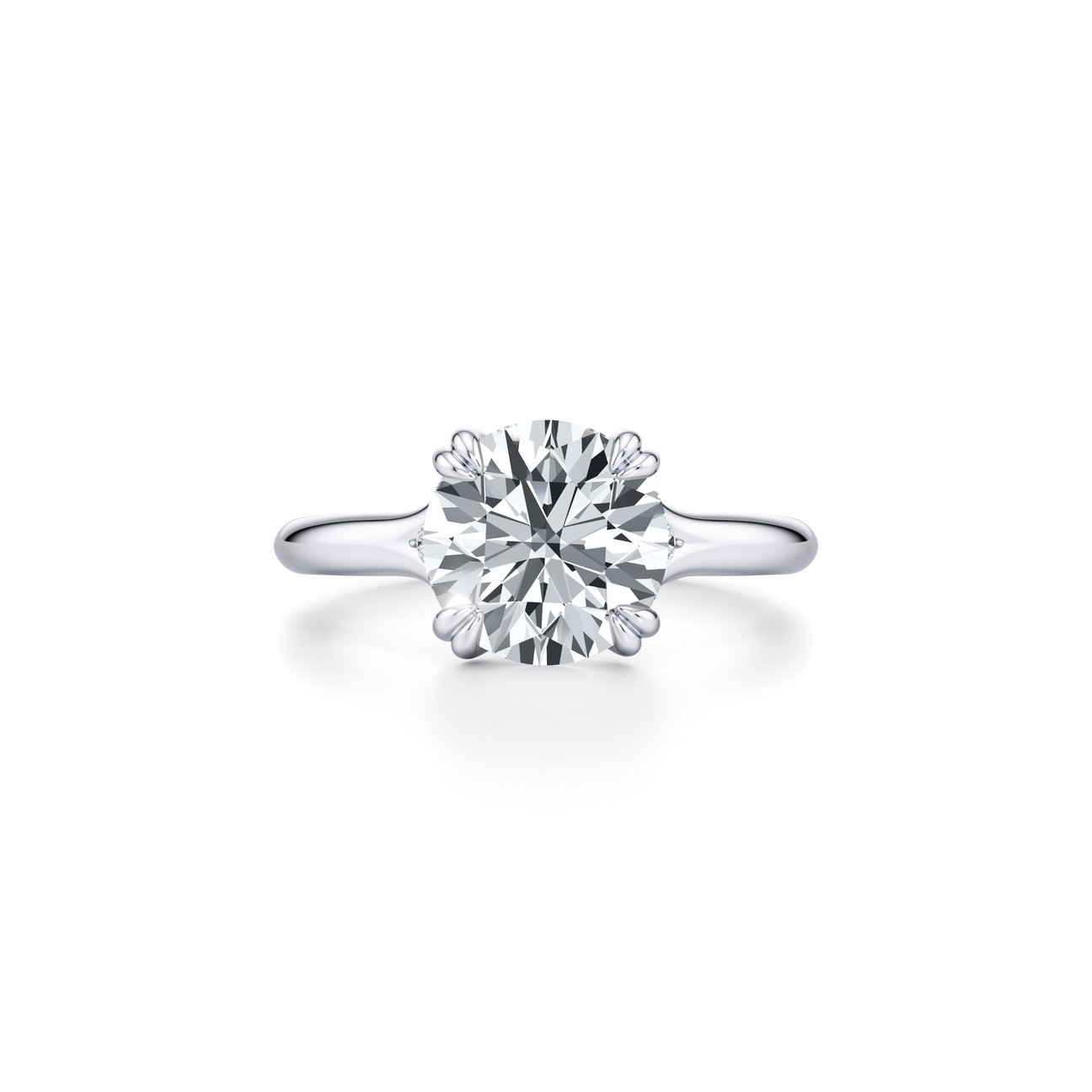Jane Round Three Stone Lab Diamond Engagement Ring