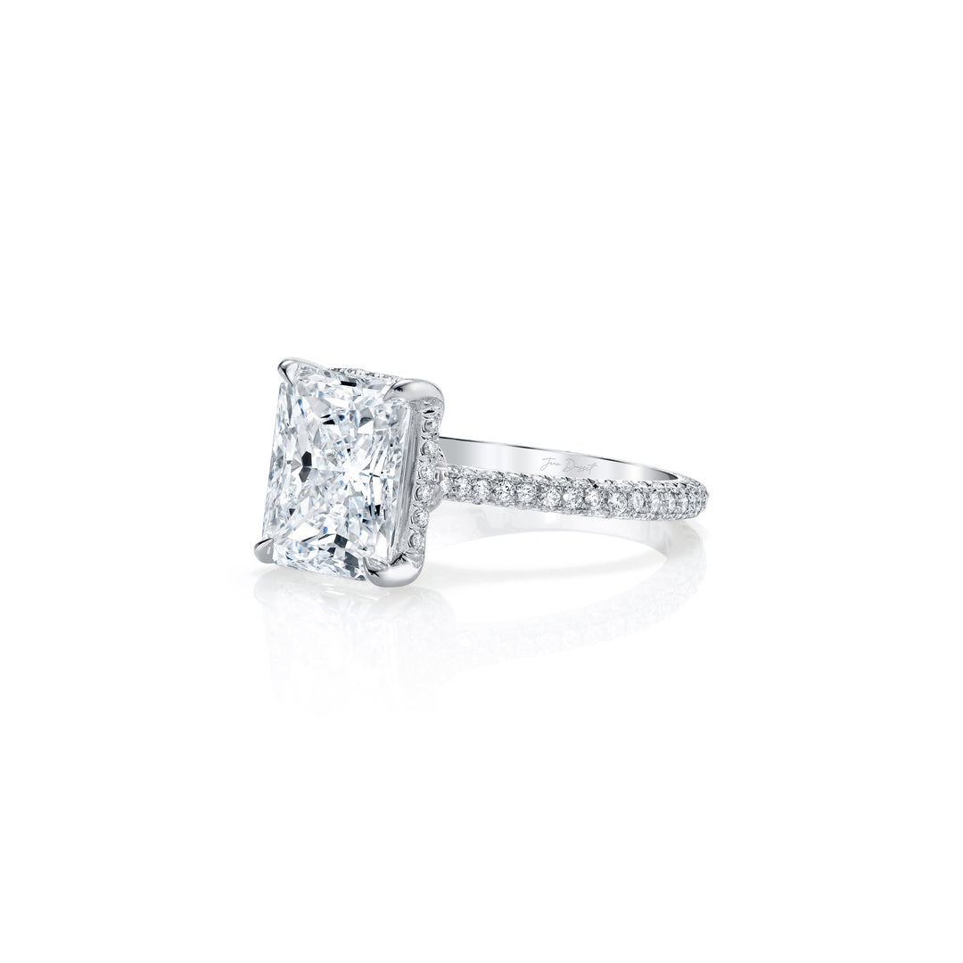 Chelsea Radiant Solitaire Lab Diamond Engagement Ring | Jean Dousset